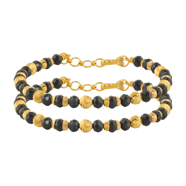Kids traditional nazariya 1 pair bangle in 22k gold. – Abaran Timeless ...