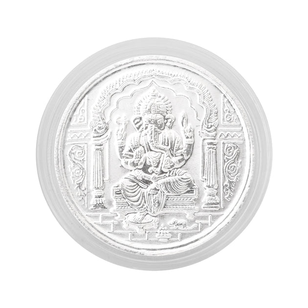 100 Grams Om Ganesh Silver coin – Abaran Timeless Jewellery Pvt.Ltd